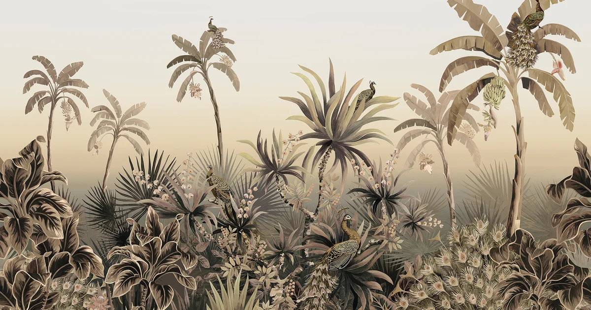 Mokum by Catherine Martin Nightbird Symphony Wallpaper Sepia | Mokum ...