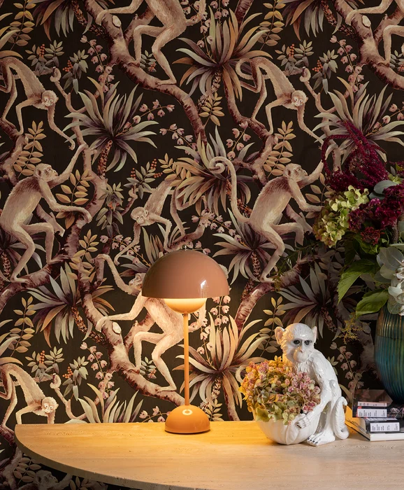 Catherine Martin by Mokum Monkey Business Wallpaper Midnight | James ...