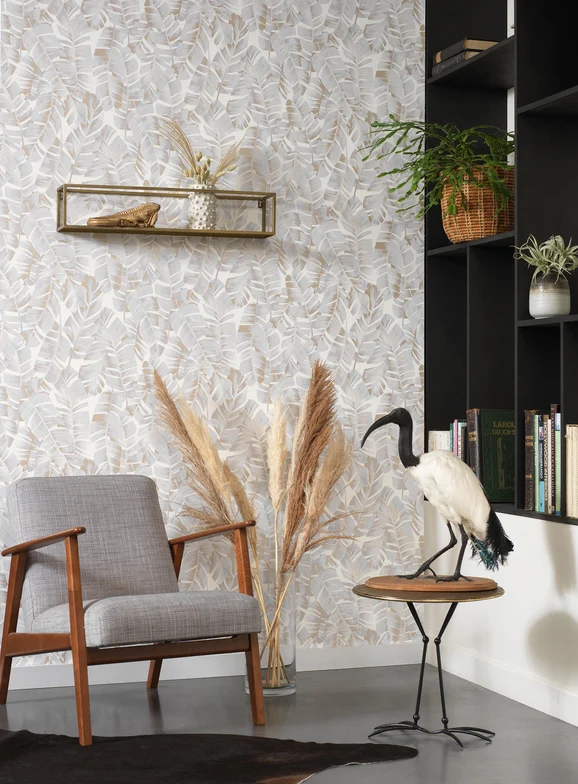 Casadeco Folium Wallpaper 8594 8594 98 52 | James Dunlop Textiles