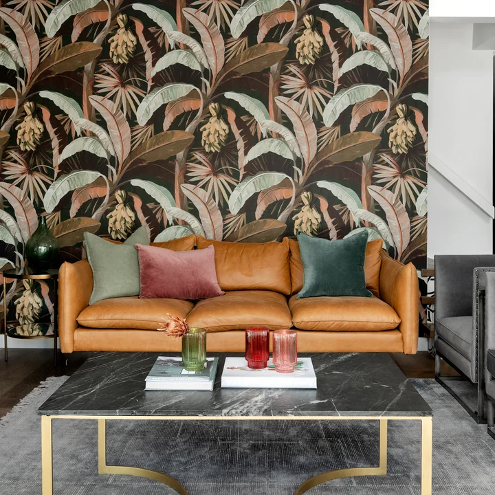 Mokum by Catherine Martin La Palma Wallpaper Sepia | Mokum Textiles
